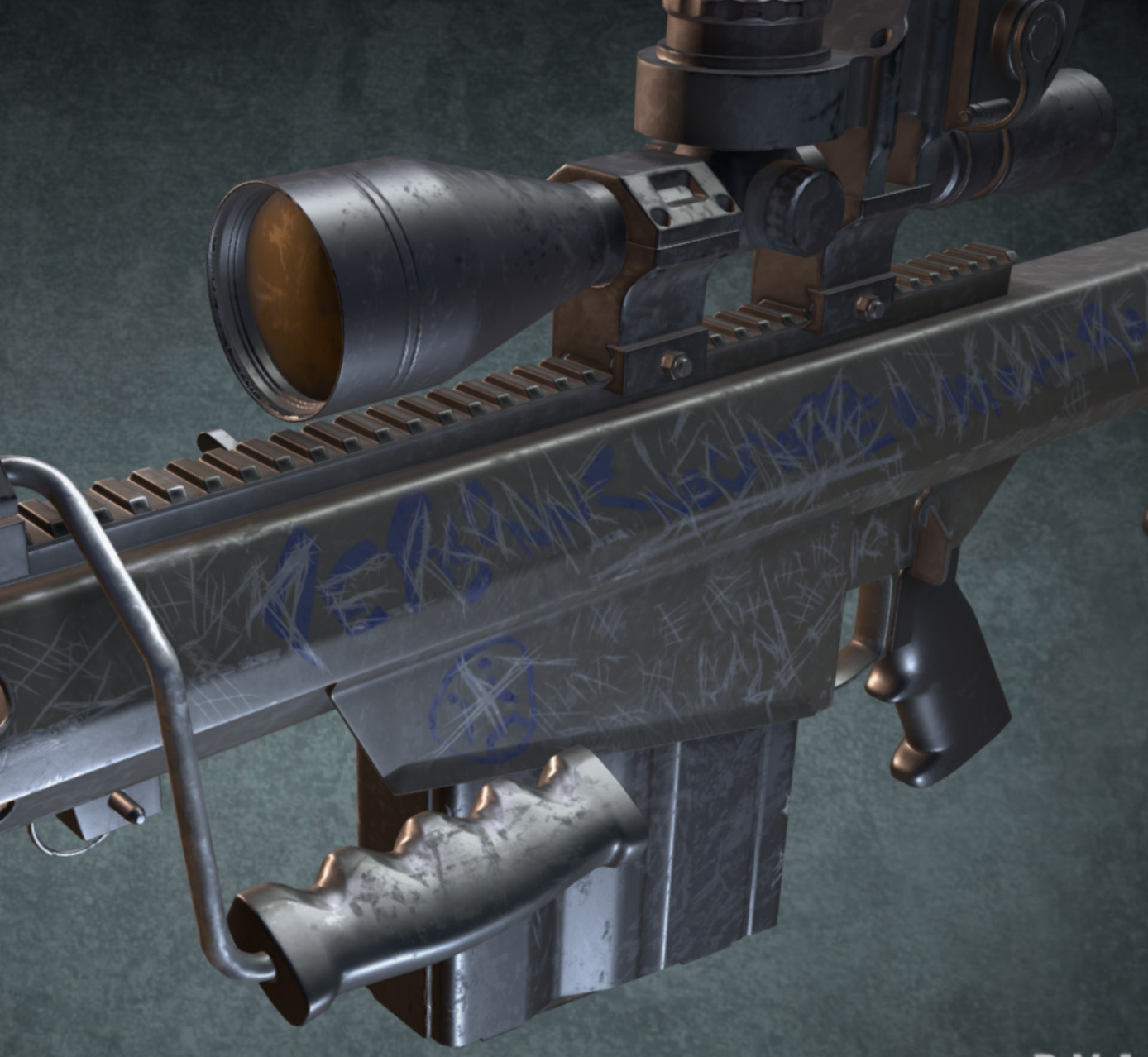 ArtStation - Barrett M82A1 Antimaterial Rifle