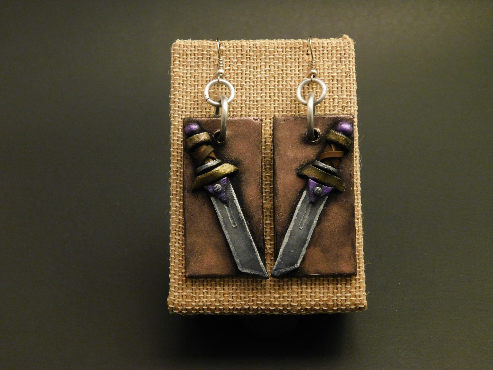 ArtStation - Sword: Polymer Clay Armory Earrings