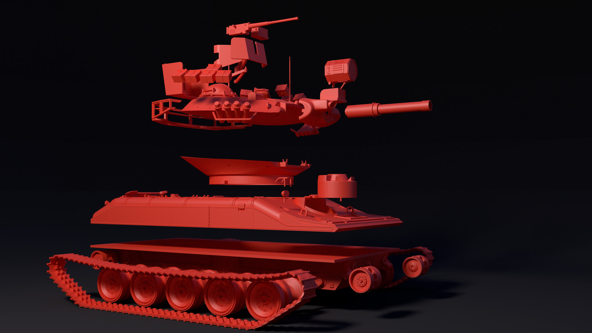 ArtStation - M551 Sheridan Tank - 3D-print model