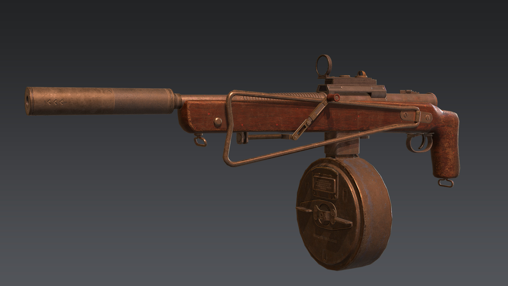 ArtStation - Vintage Submachine Gun (FO4)