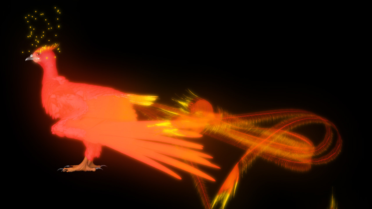 ArtStation - Vermilion Bird (styalized)