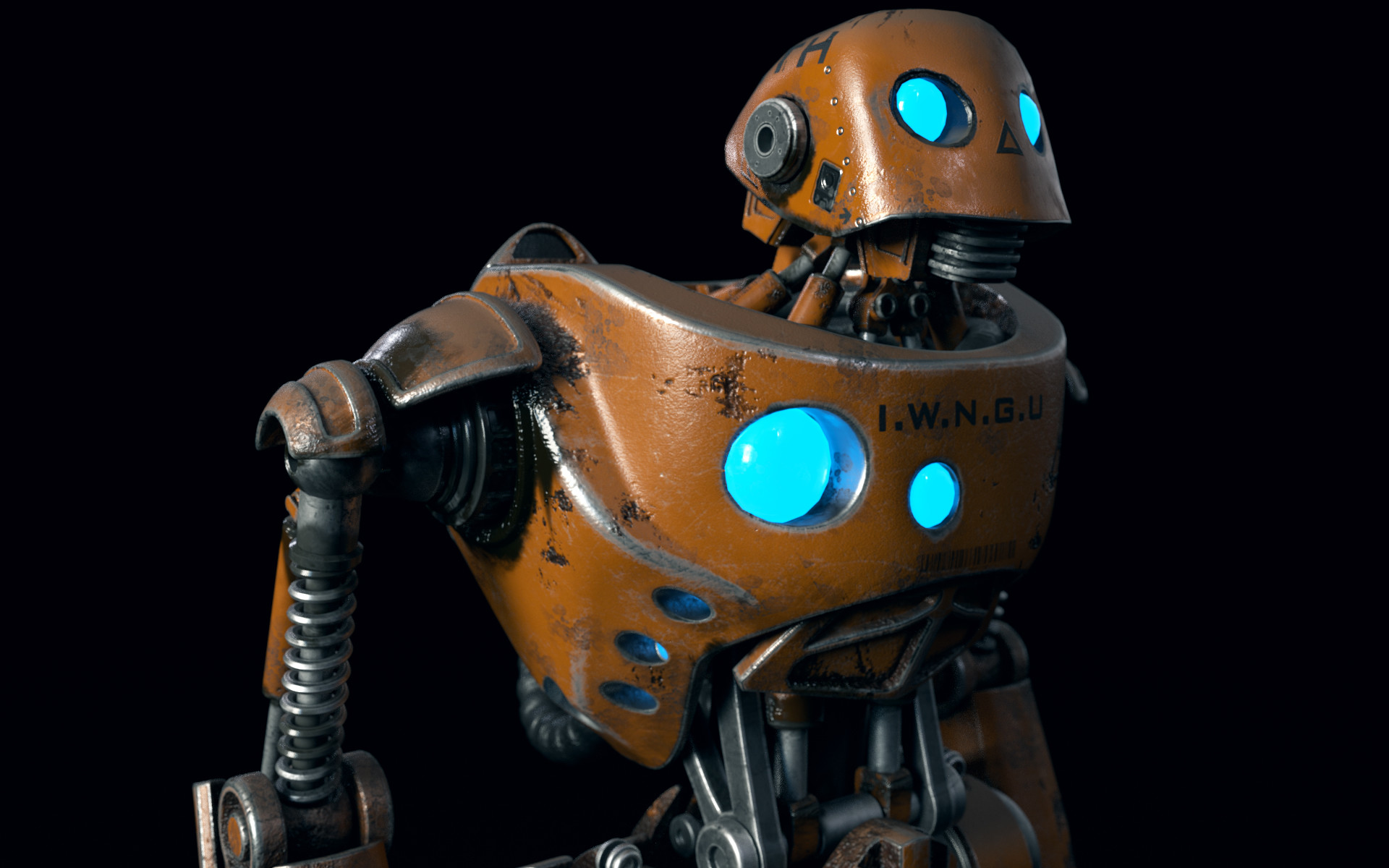 ArtStation - Orange Bot