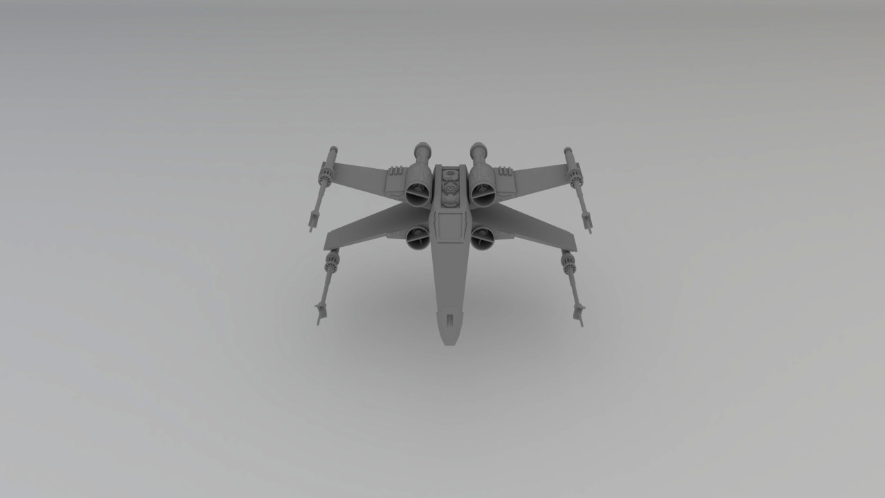 ArtStation - X-wing fighter 3D model
