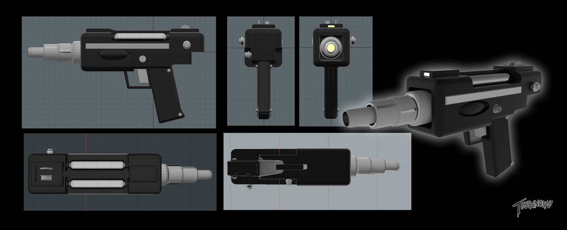 ArtStation - Retro Prop Gun Design