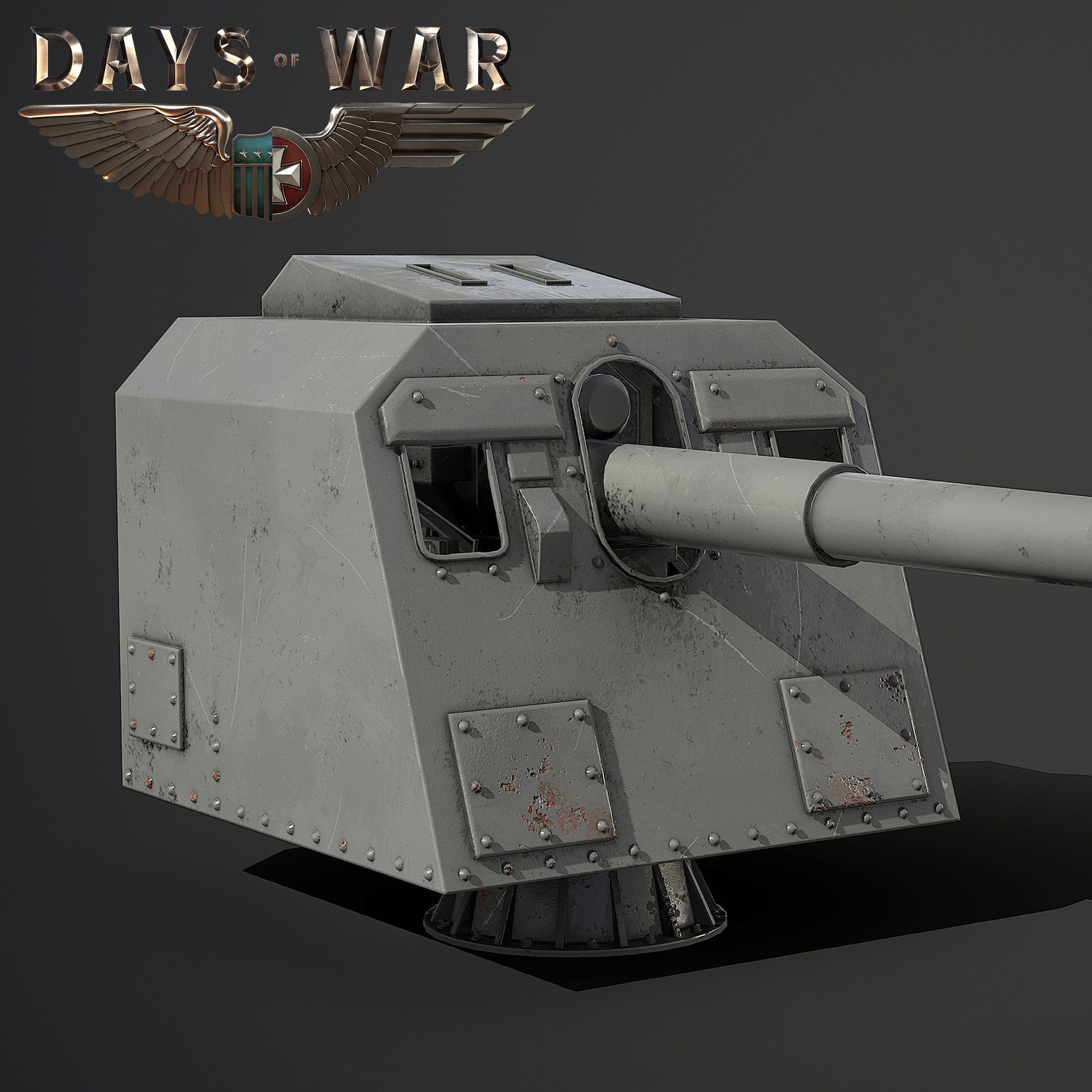 ArtStation - German 150mm Bunker Gun