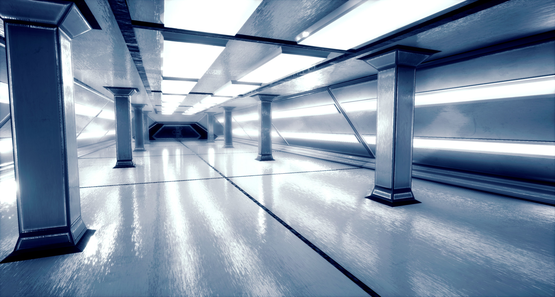 ArtStation - Simple laboratory corridor