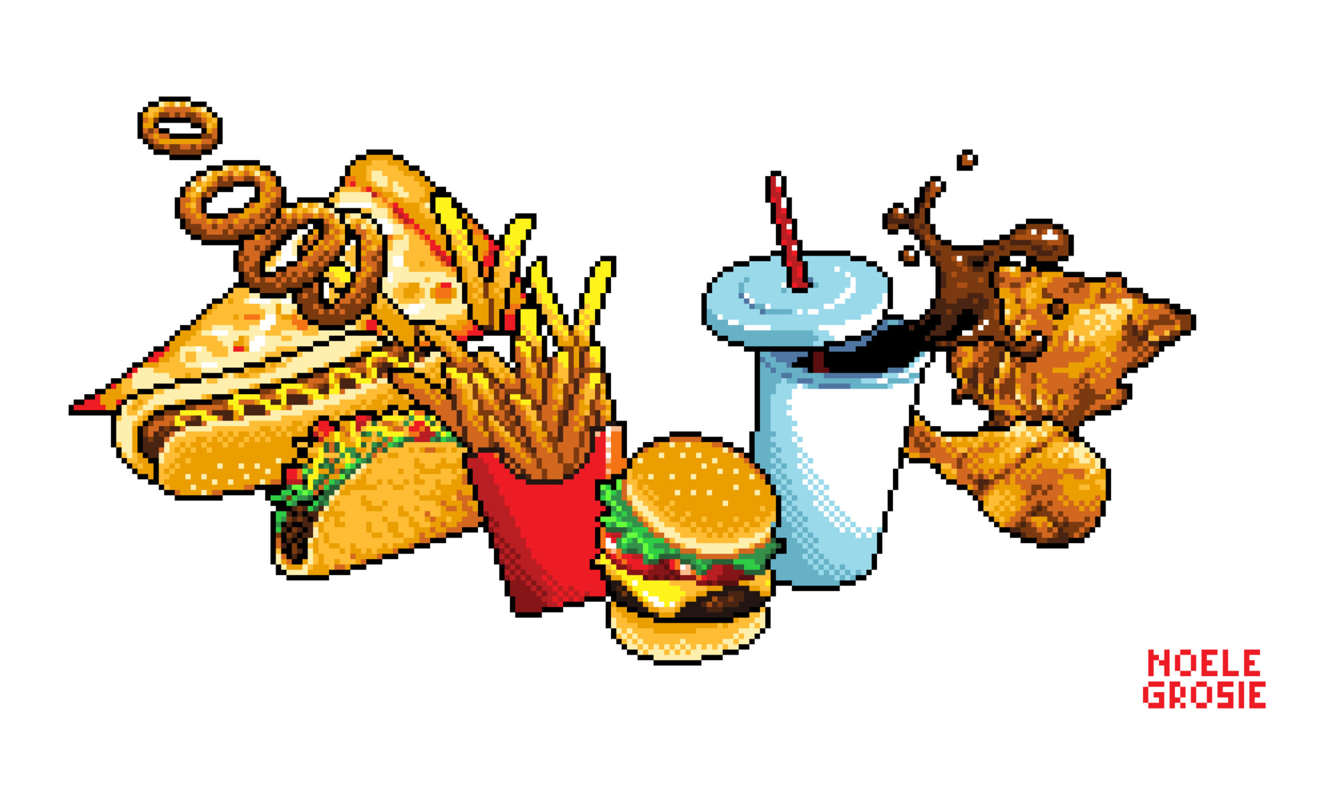 ArtStation - Pixel Fast Food