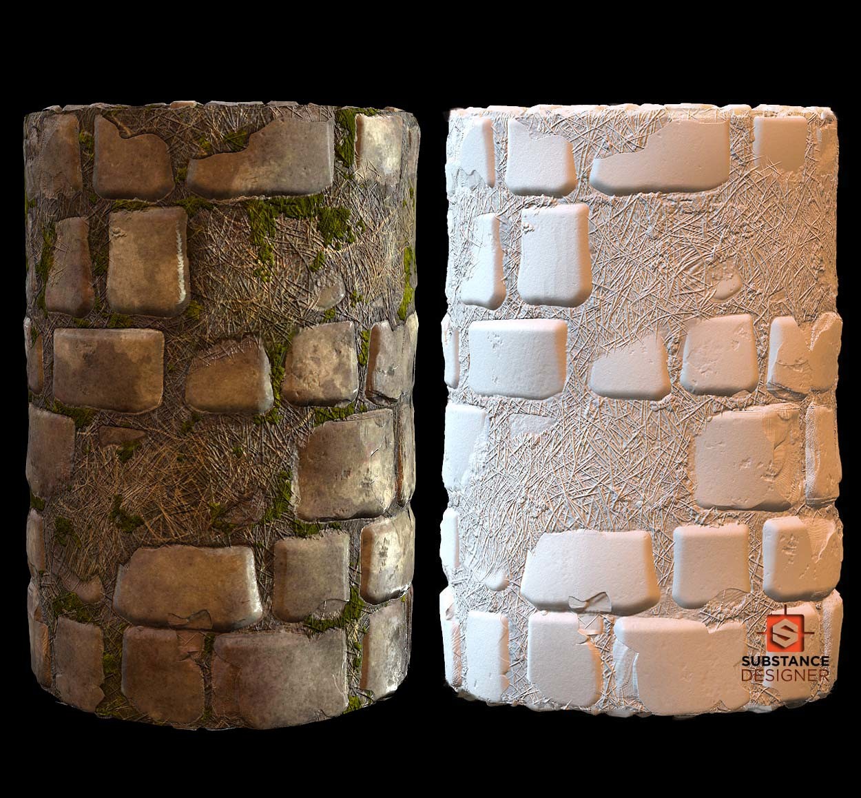 ArtStation - Masonry. Procedural texture