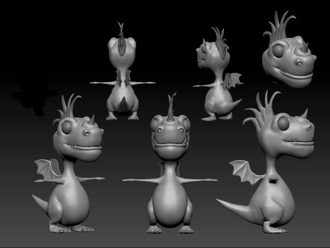 ArtStation - Cartoon Dragon