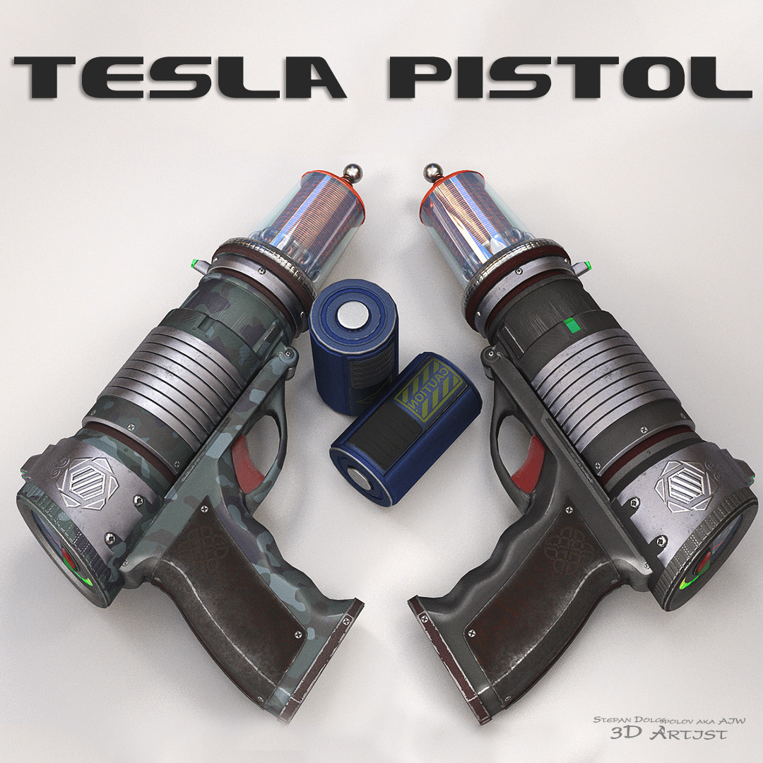 ArtStation - Tesla Pistol