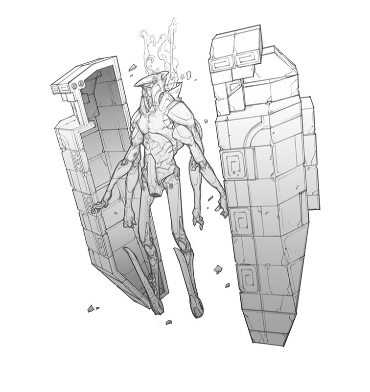 ArtStation - Artstation challenge : Beyond Human, sketches