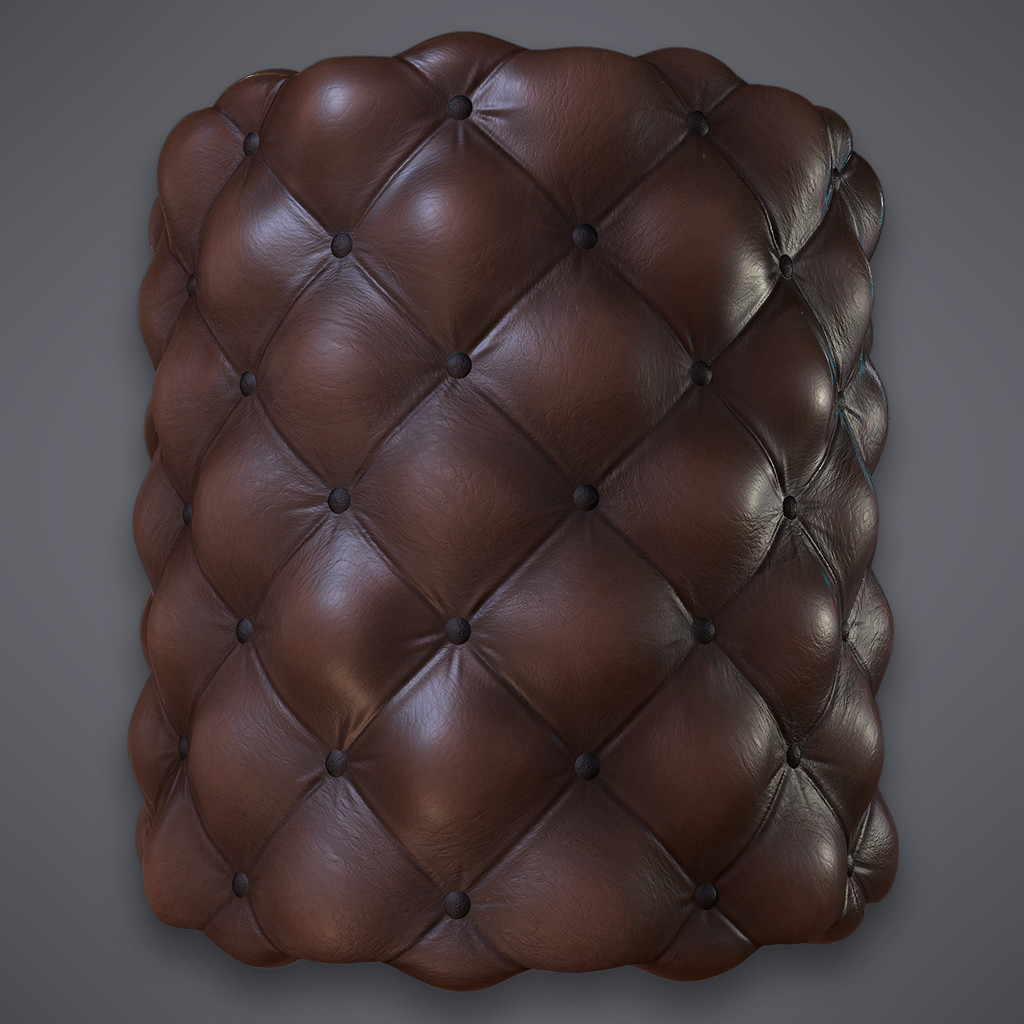 ArtStation - Substance Designer - Padded Leather