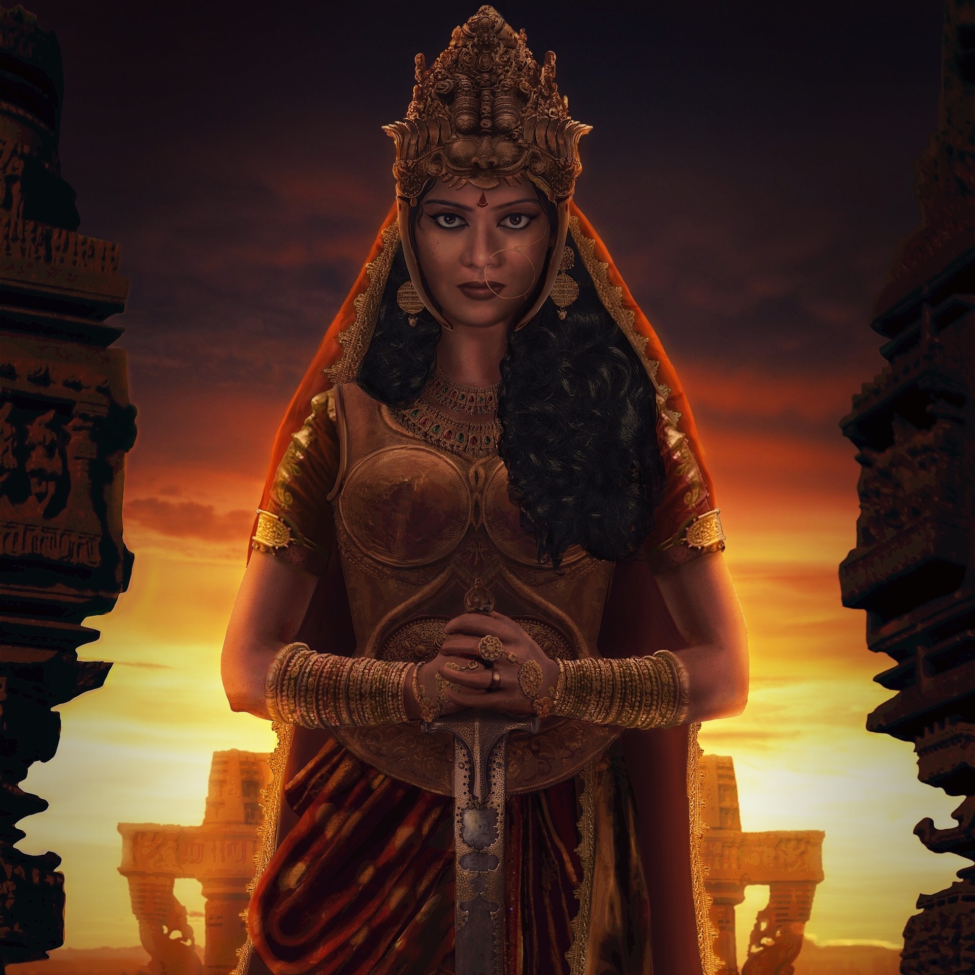 ArtStation - Rudrama Devi - Character Portrait