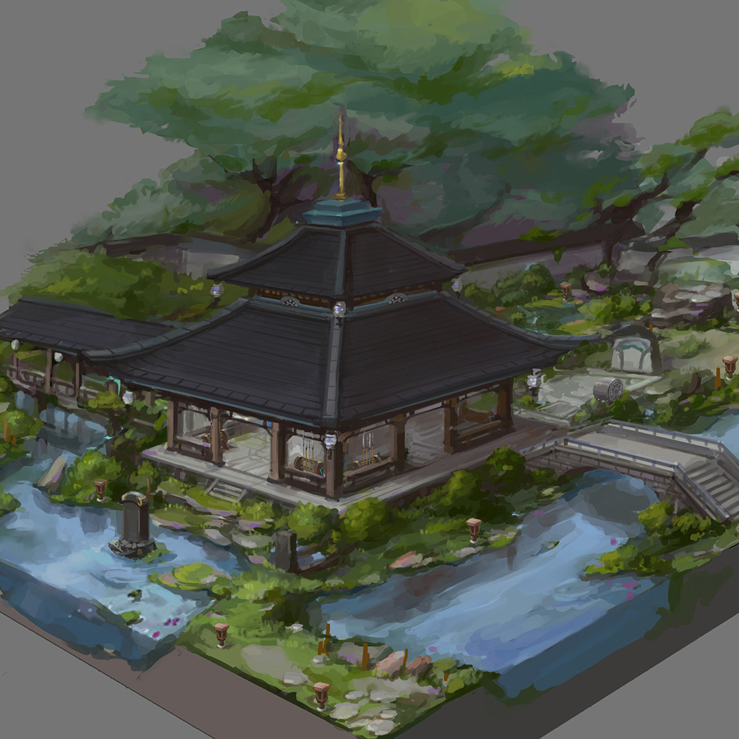 ArtStation - Unadopted_Concept of Chinese ancient scene