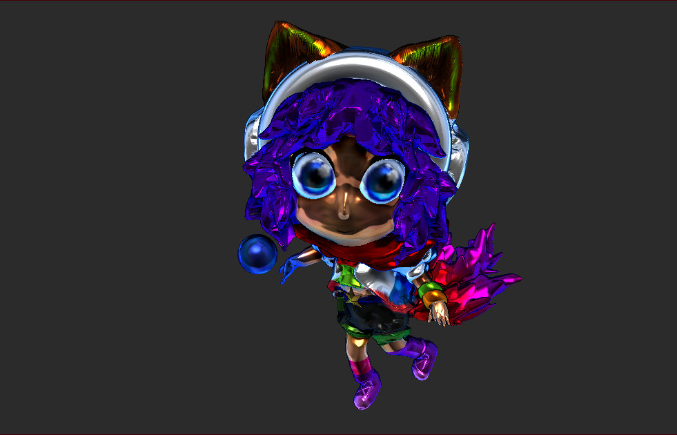 ArtStation - Chibi arcade Ahri model