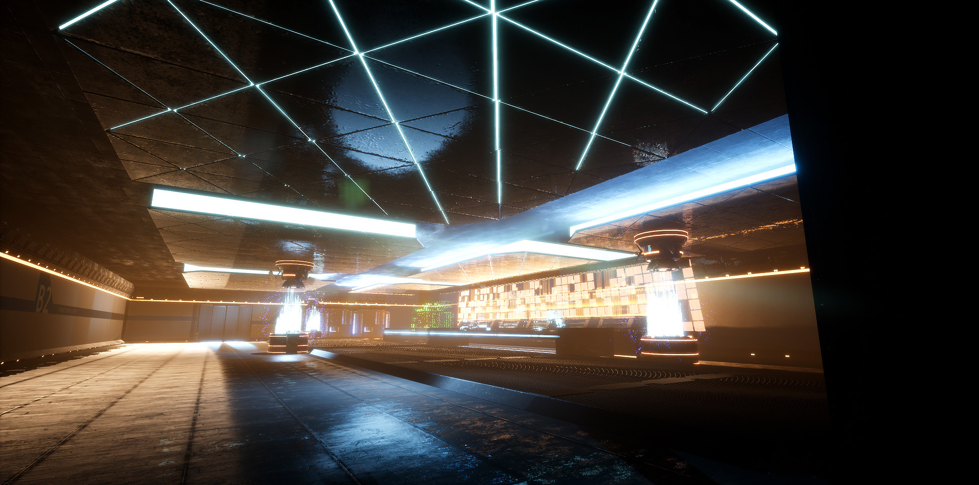 ArtStation - Security office - server control center