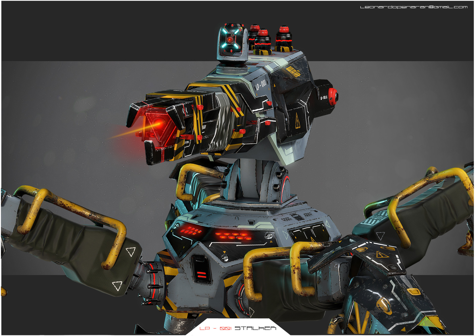 ArtStation - LP - 001 Stalker Mech project