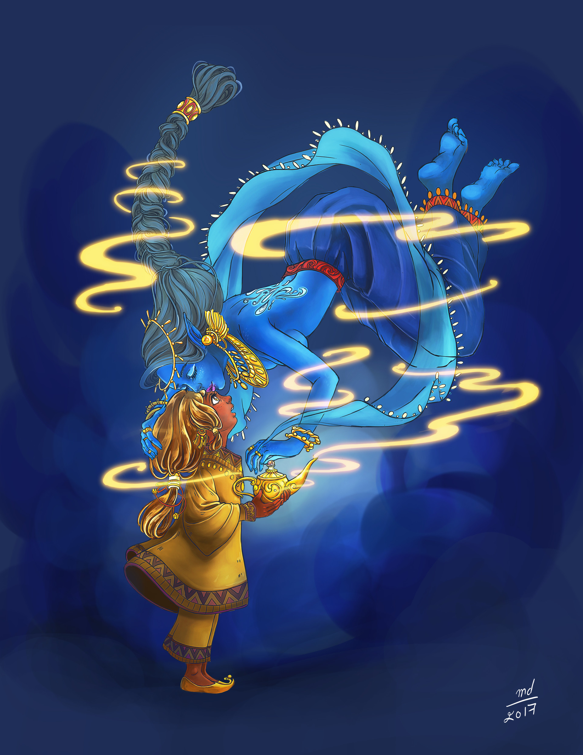 ArtStation - Baby and Genie