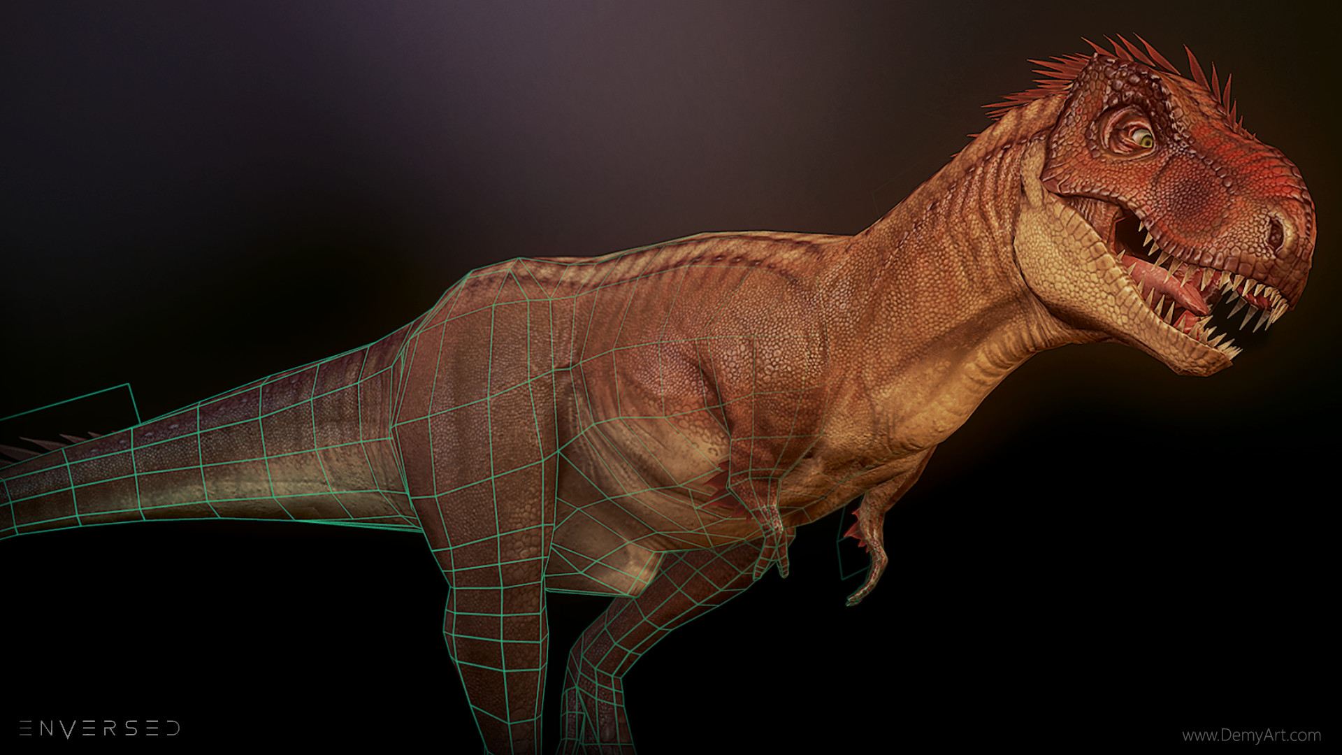ArtStation - Low poly tyrannosaurus rex