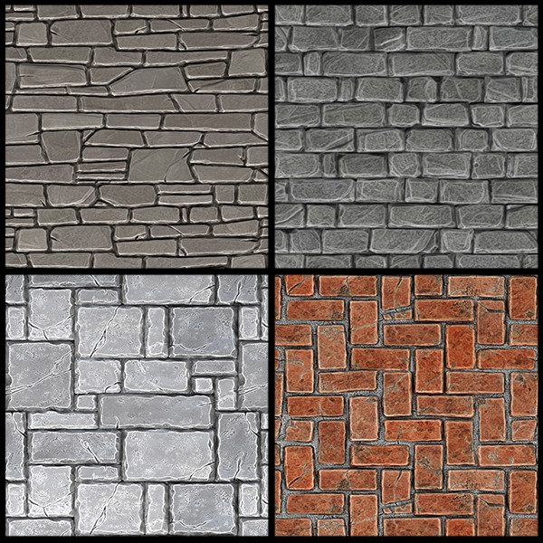 ArtStation - Tiling ground and wall textures