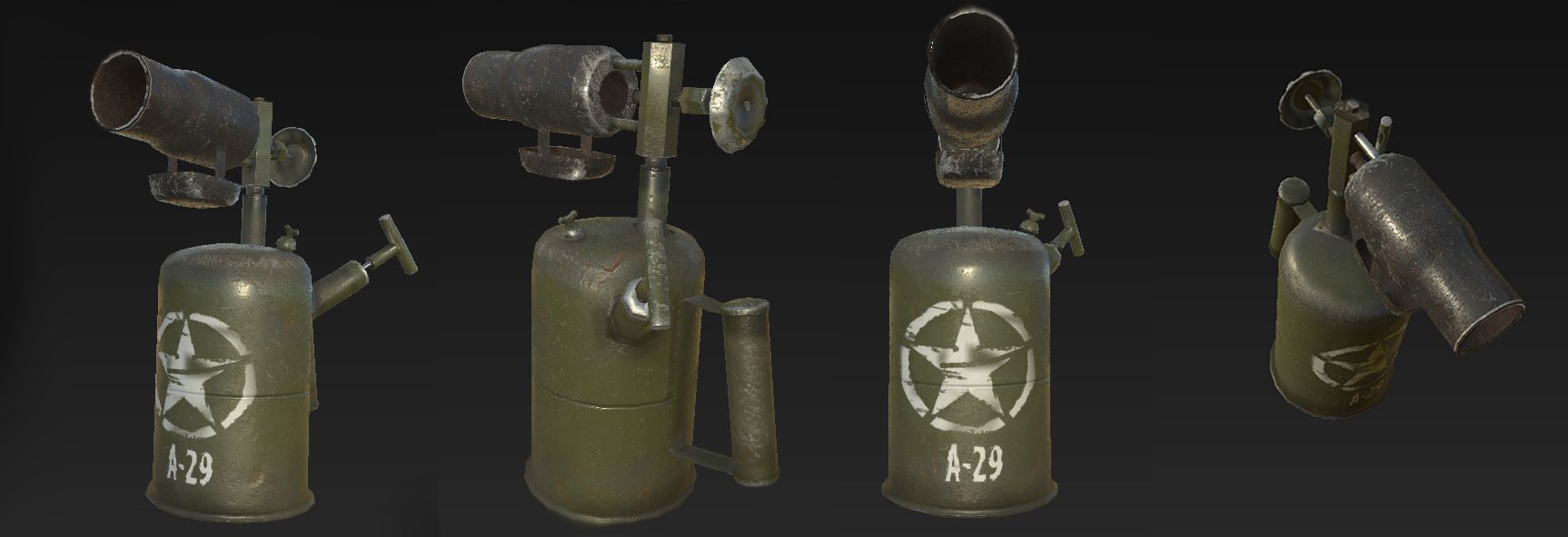 ArtStation - Low poly Military blow torch