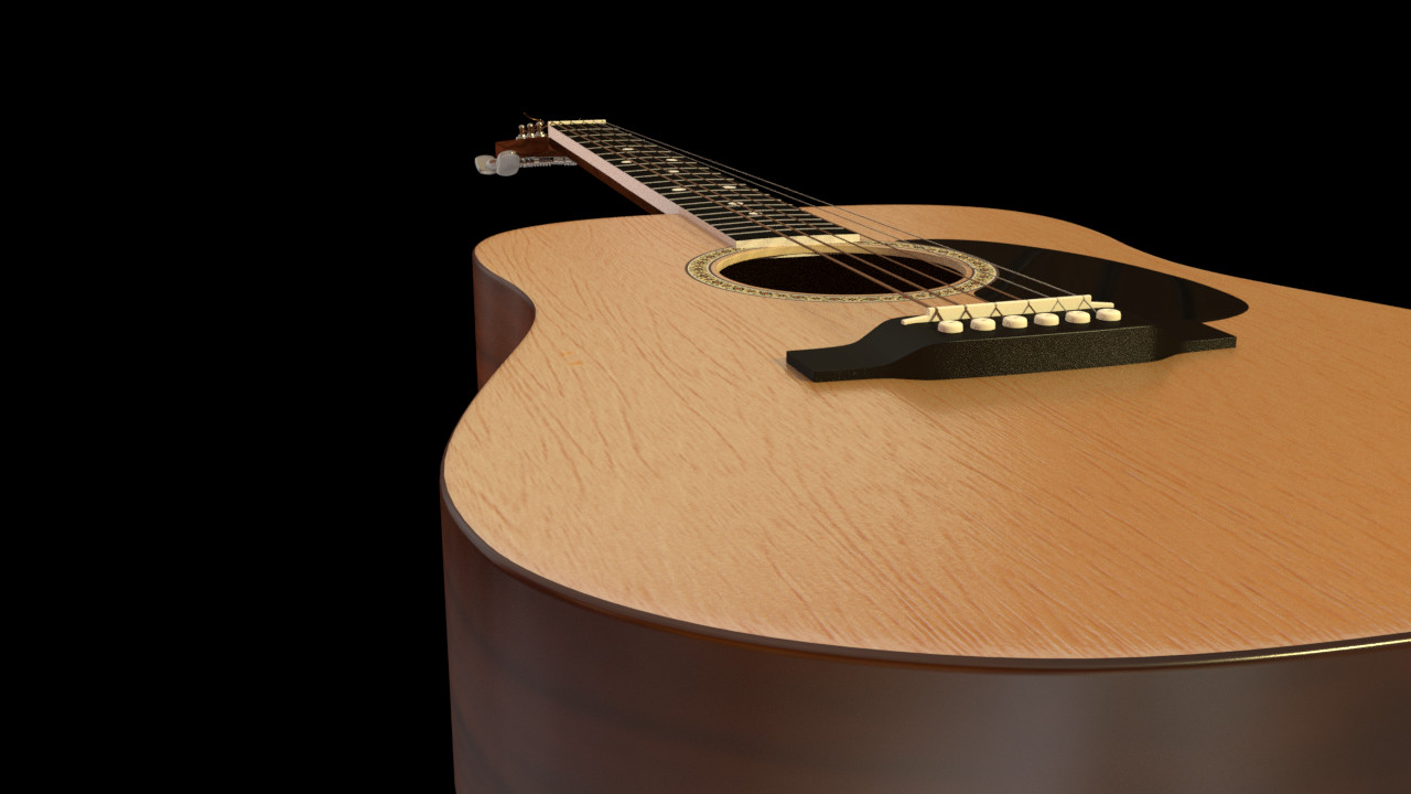 ArtStation - 3D Acoustic Guitar