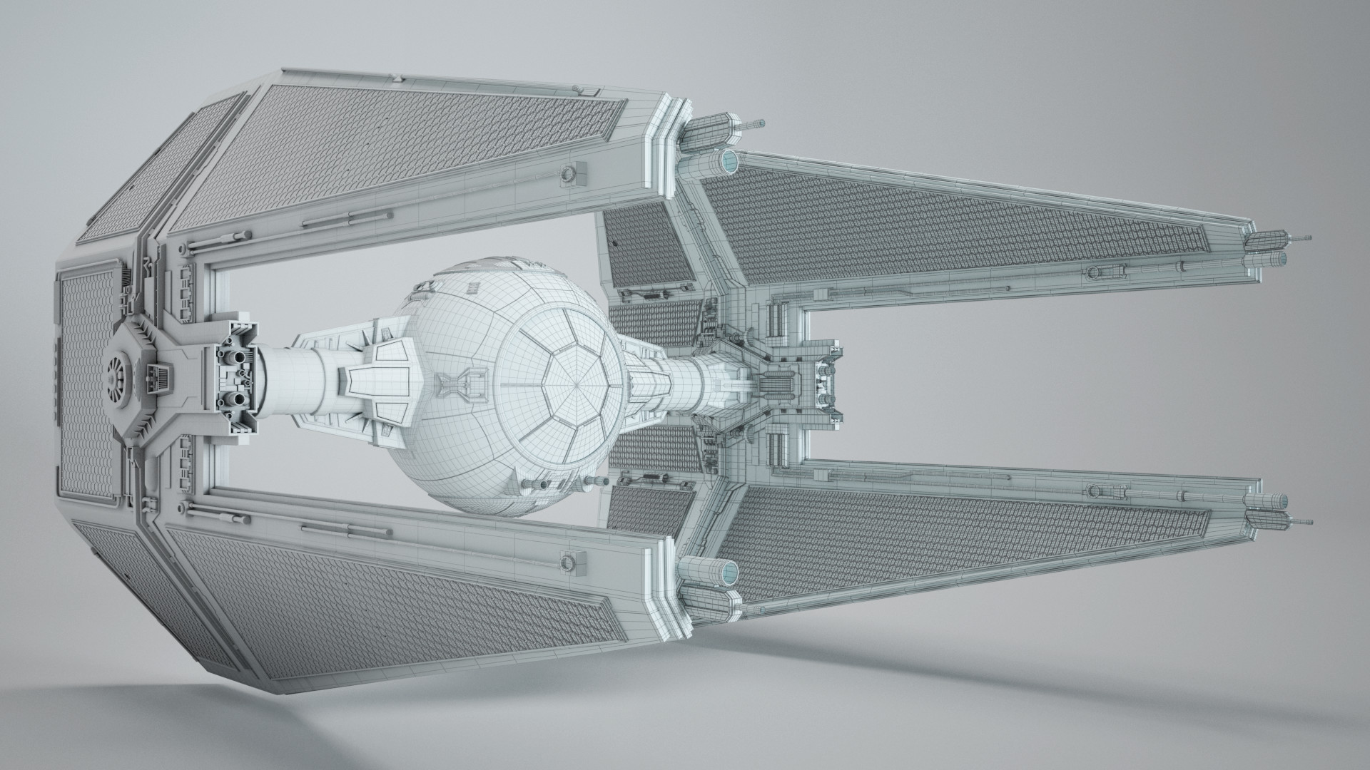 ArtStation - Tie interceptor work in progress