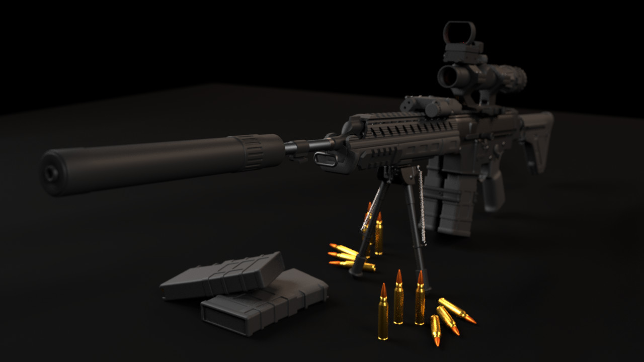 ArtStation - Pindad SS3/SSX Marksman Rifle