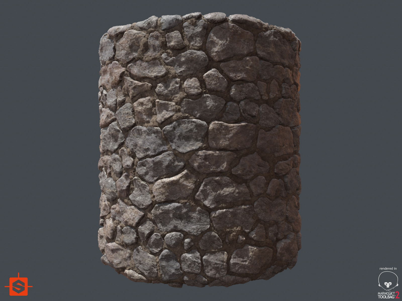ArtStation - procedural stone wall