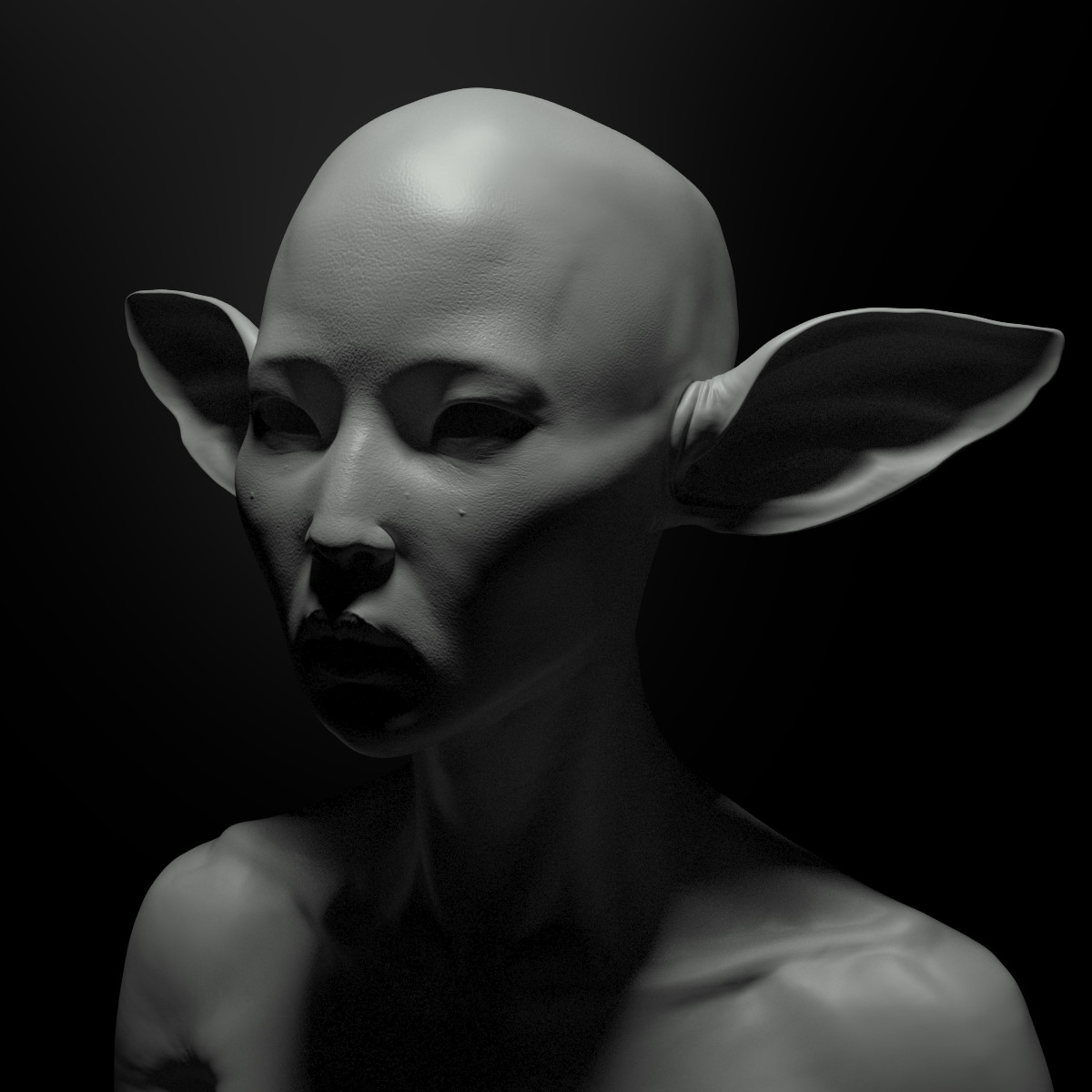 ArtStation - Fawn-girl (WIP)