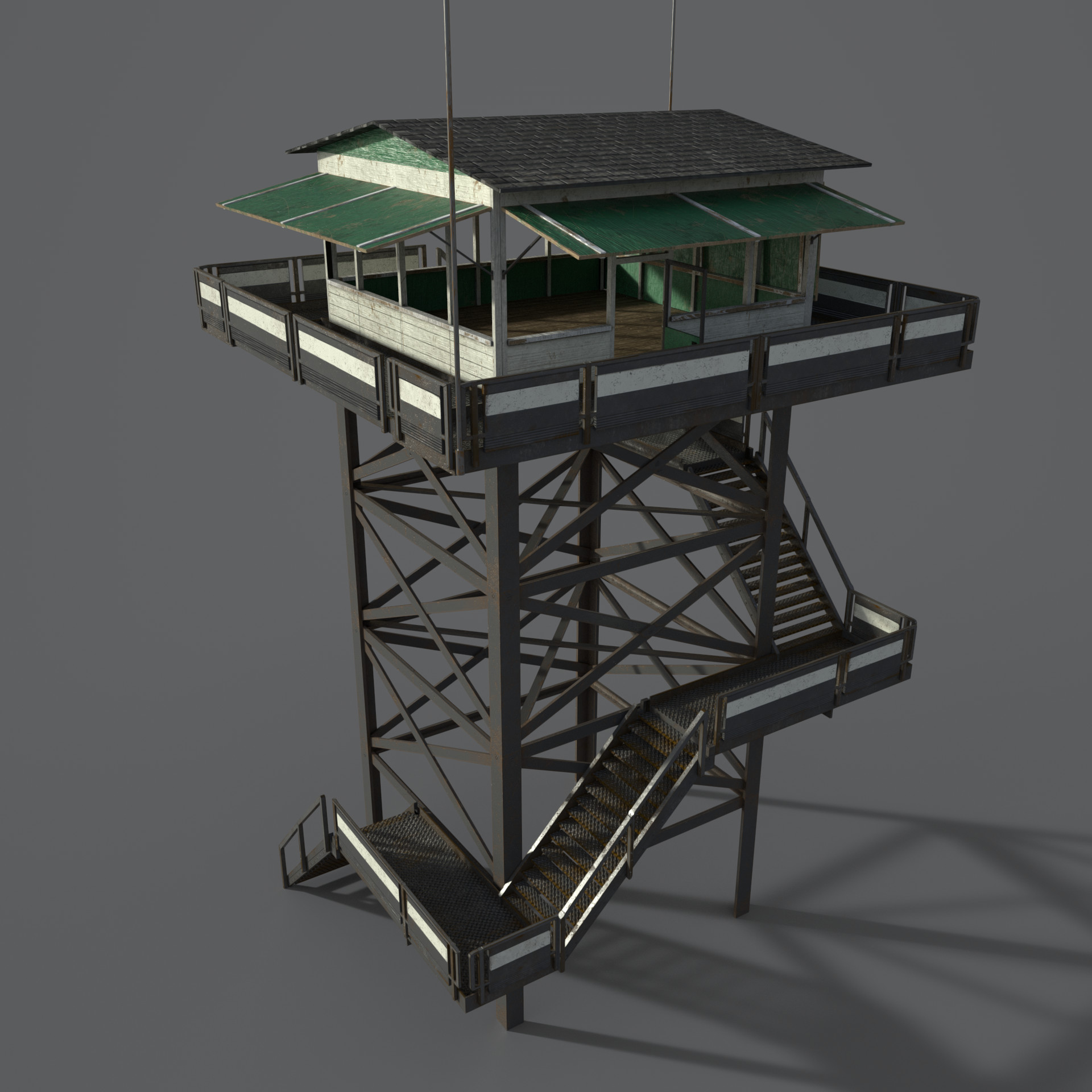 ArtStation - Modular Fire Watch Tower