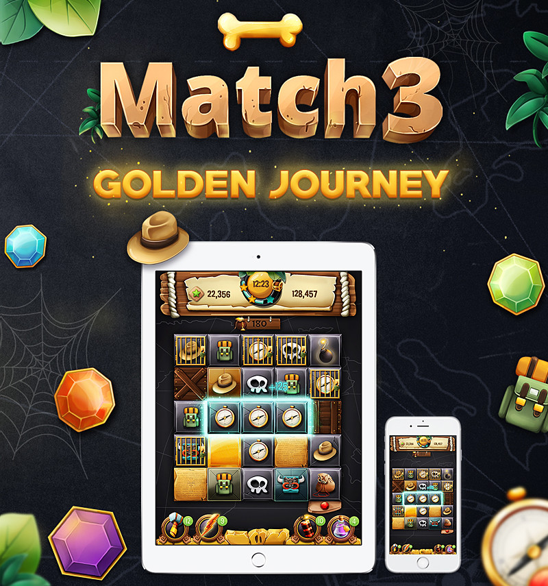 ArtStation - Match 3 - Golden Journey