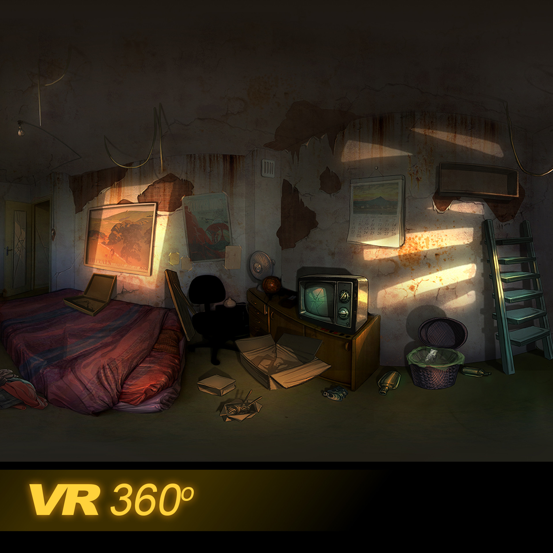 ArtStation - 360* Room in VR