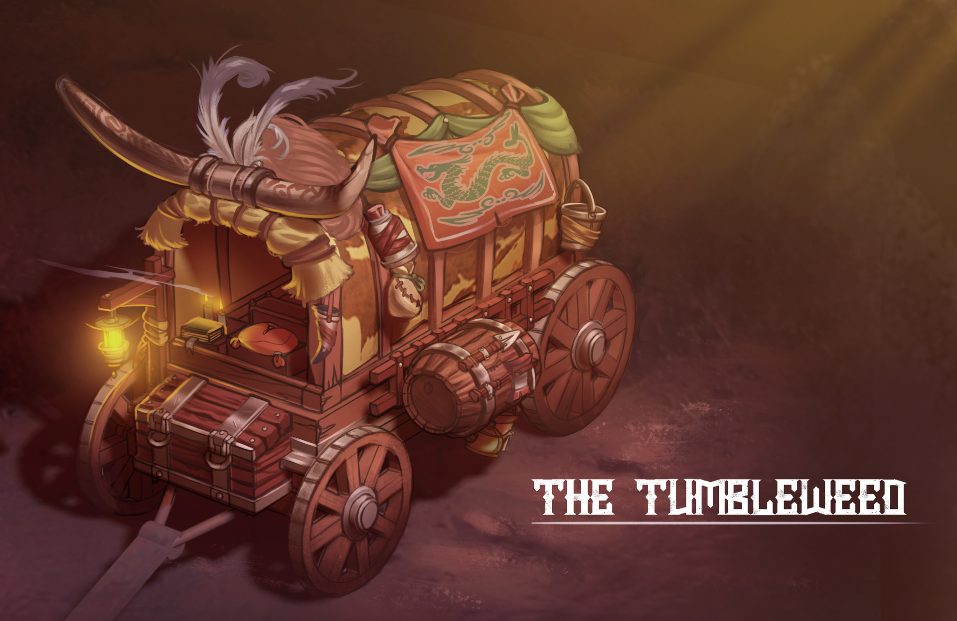 ArtStation - Tumbleweed Wagon Prop