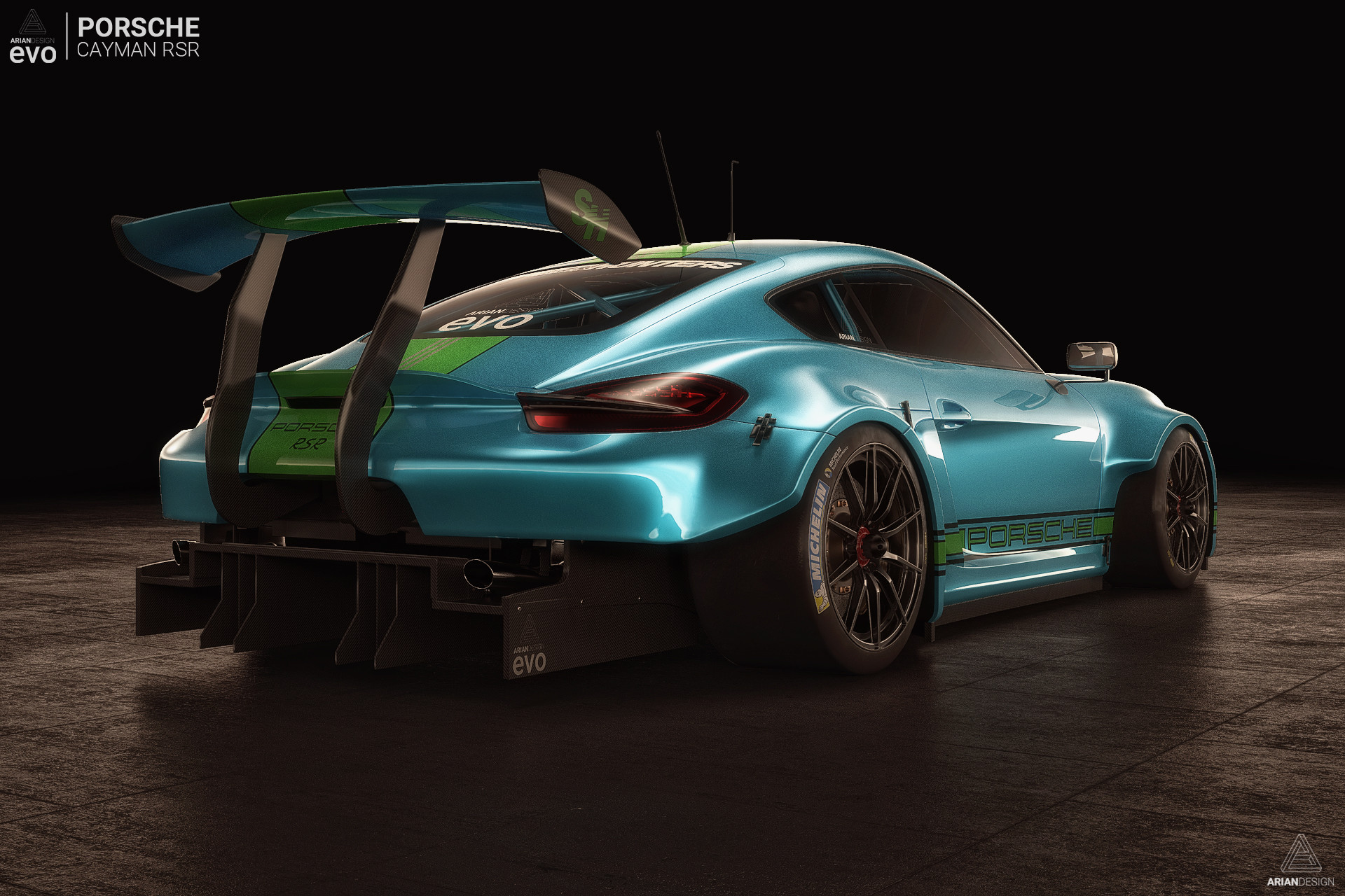 ArtStation - Porsche Cayman RSR Ariandesign EVO Studio shoots