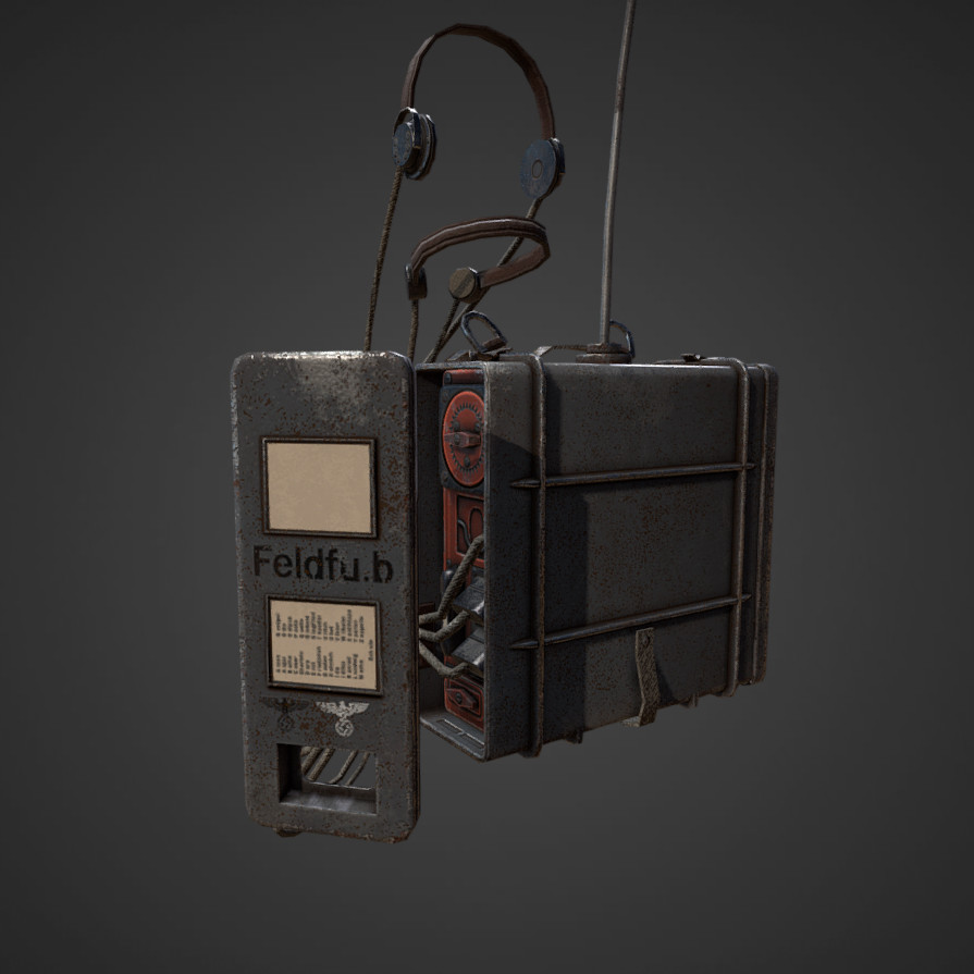 ArtStation - German infantry radio Feld.Fu.B