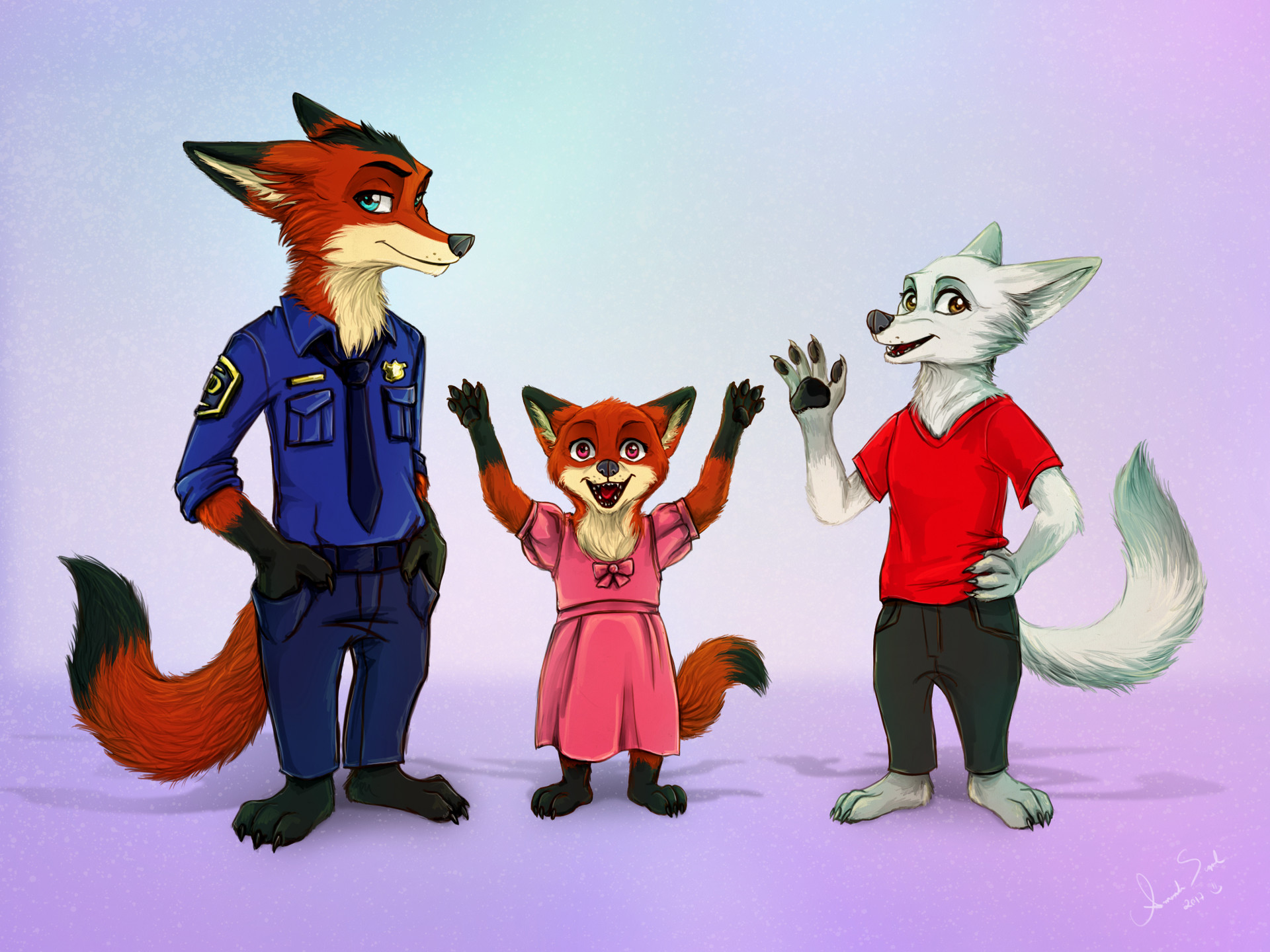 ArtStation - Zootopia family