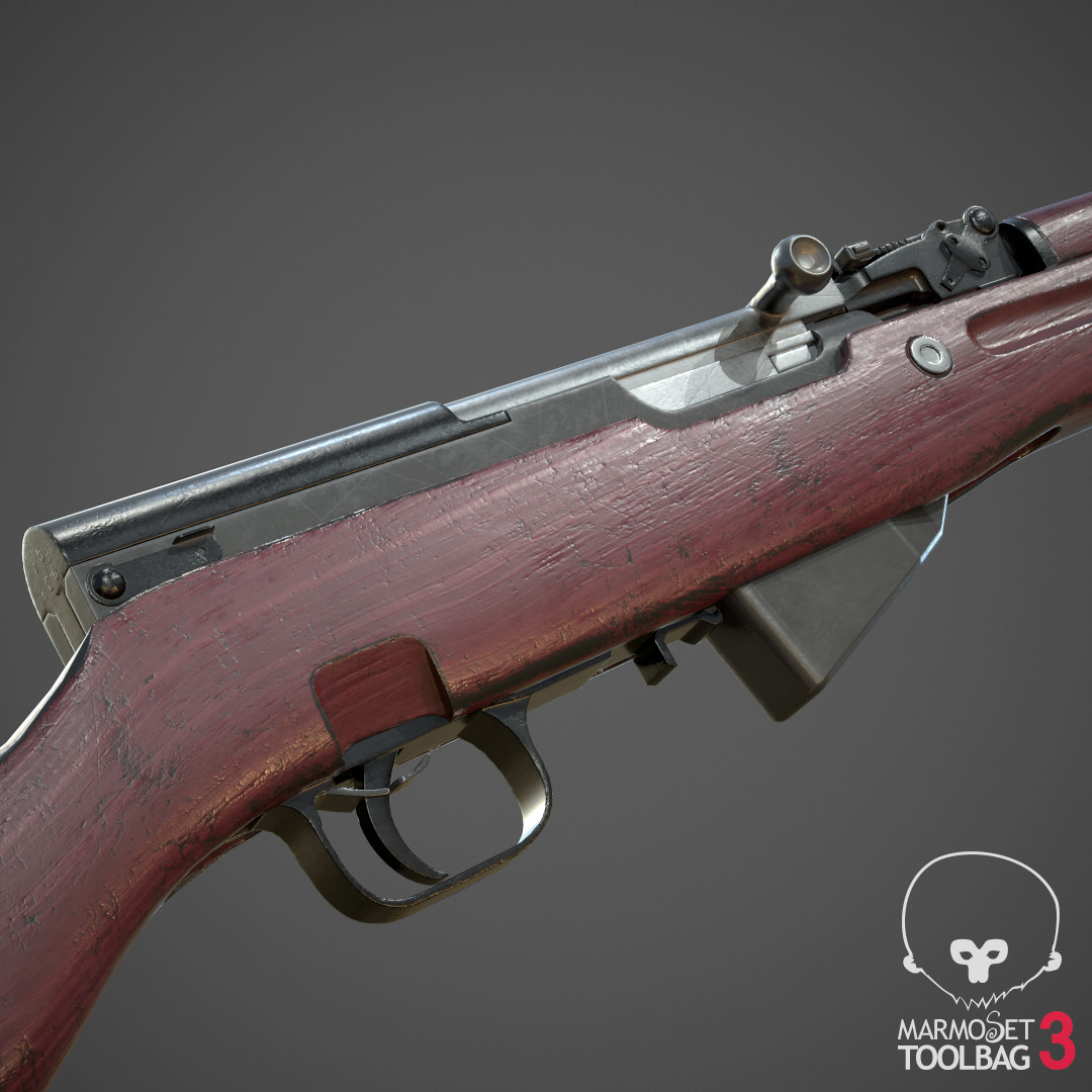 ArtStation - Rifle - Yugo SKS