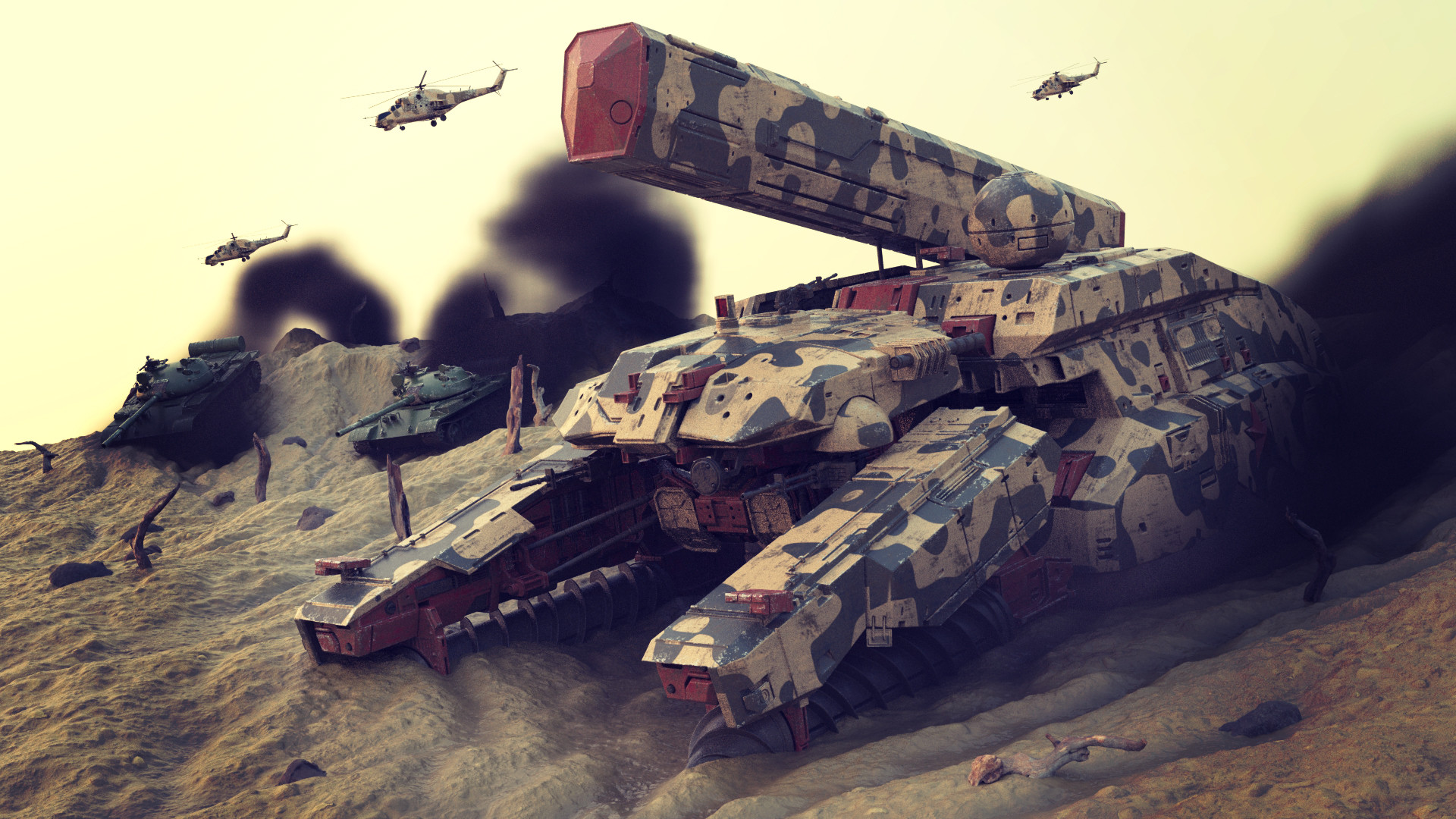 ArtStation - Metal Gear Solid 3 Shagohod , Ben Nicholas