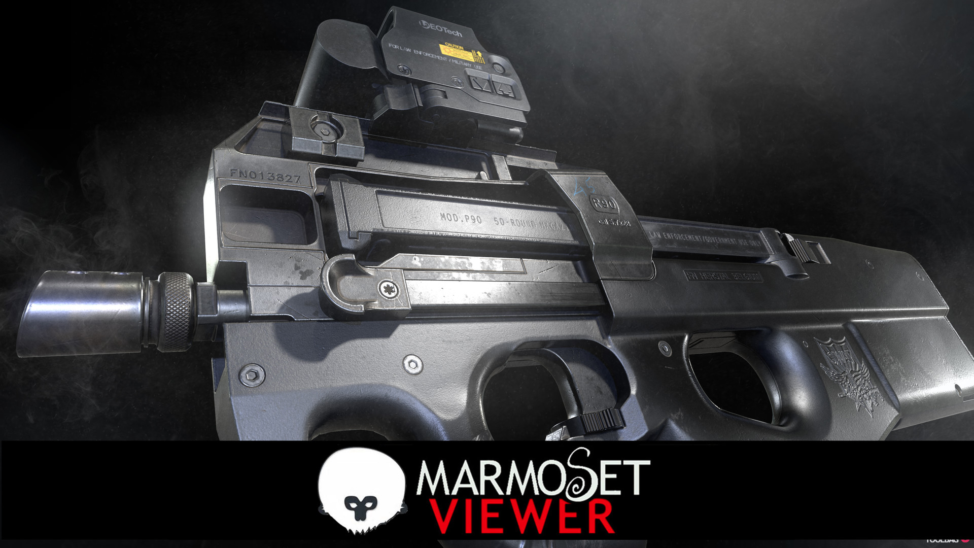ArtStation - P90 final Game model