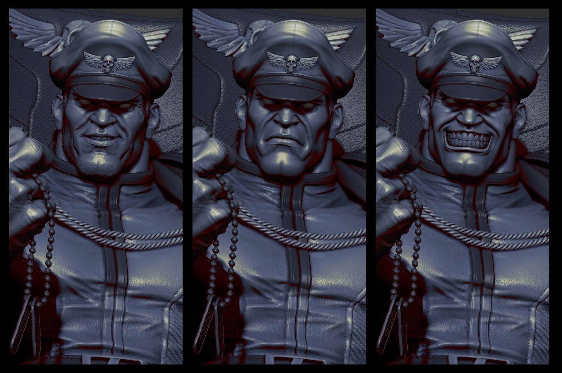 ArtStation - M Bison on Throne 1/4 Statue