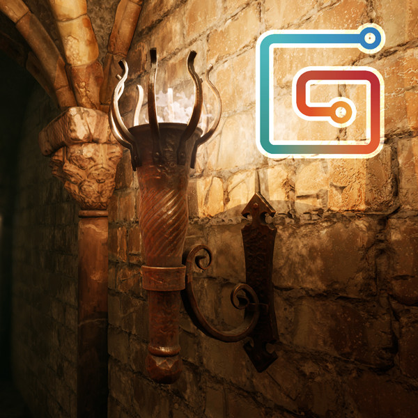 ArtStation - Houdini Procedural Modeling/Texturing of Torch Holder prop ...