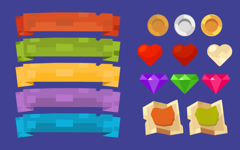 ArtStation - Cartoon UI Paper Pack