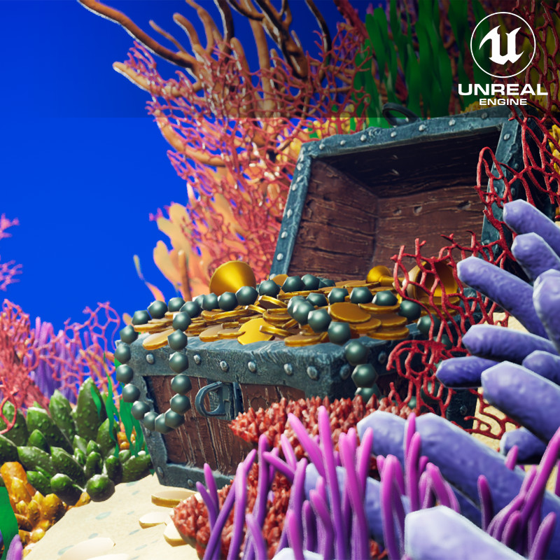 ArtStation - Stylized Underwater Scene (Python API / MEL Script)