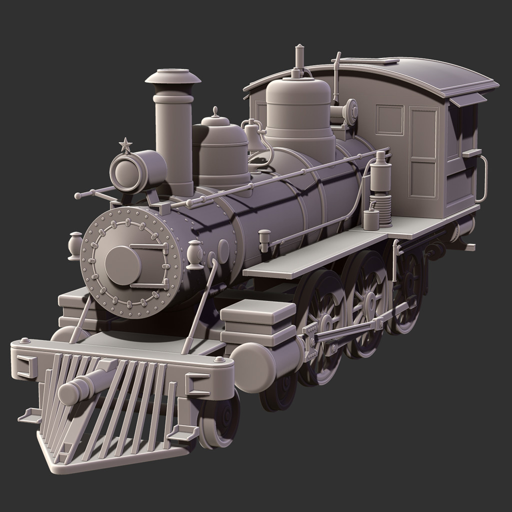 ArtStation - Steam Train - Highpoly