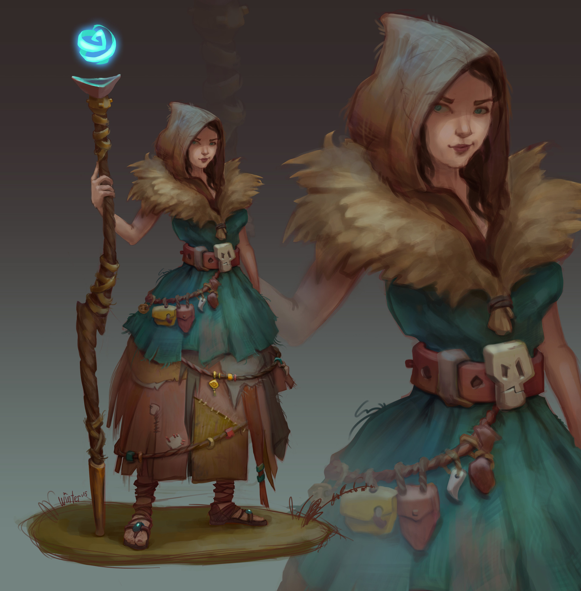 ArtStation - Silvan witch, Angelika Winter