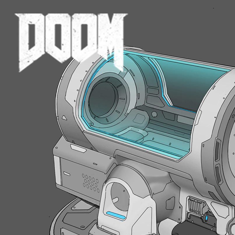 ArtStation - Doom 2016 cryopod