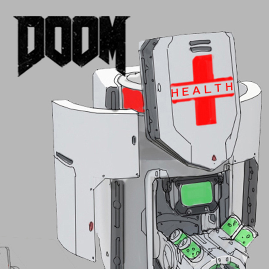 ArtStation - Doom 2016 Health Station