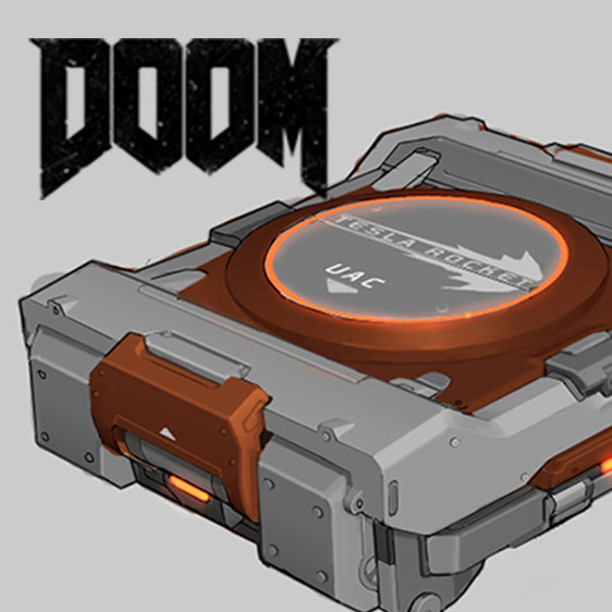 ArtStation - Doom 2016 Equipment Pickups