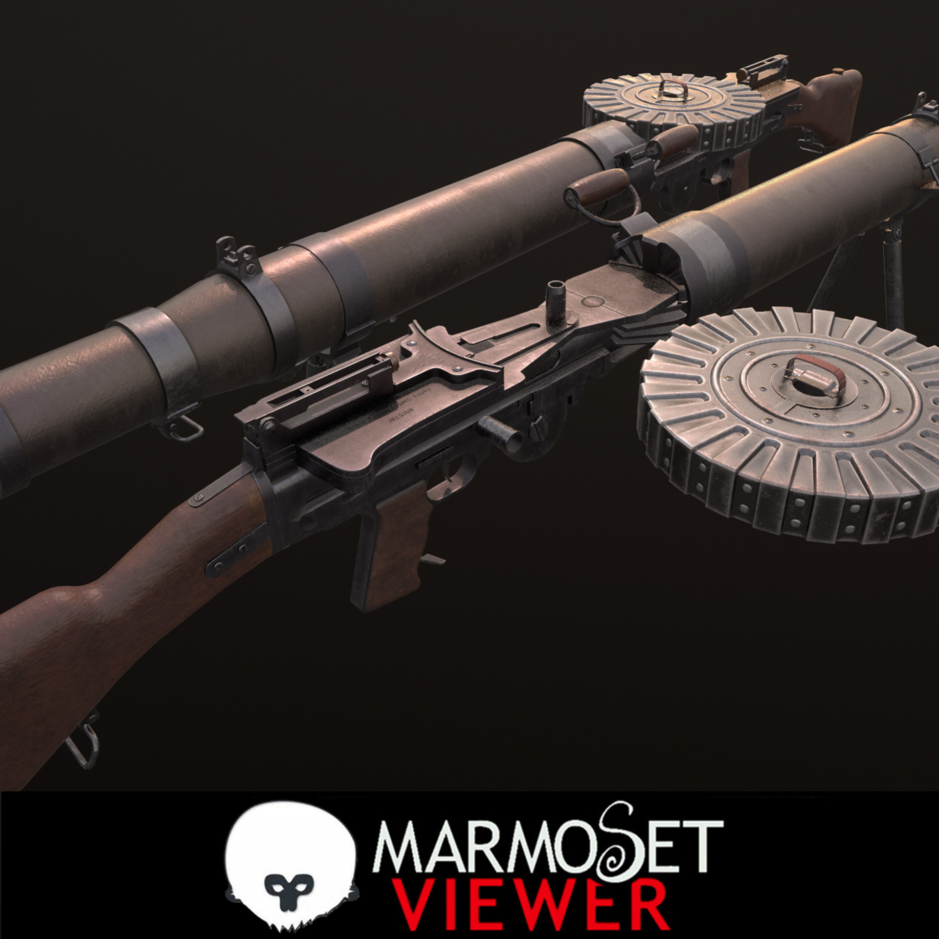 ArtStation - Lewis Gun